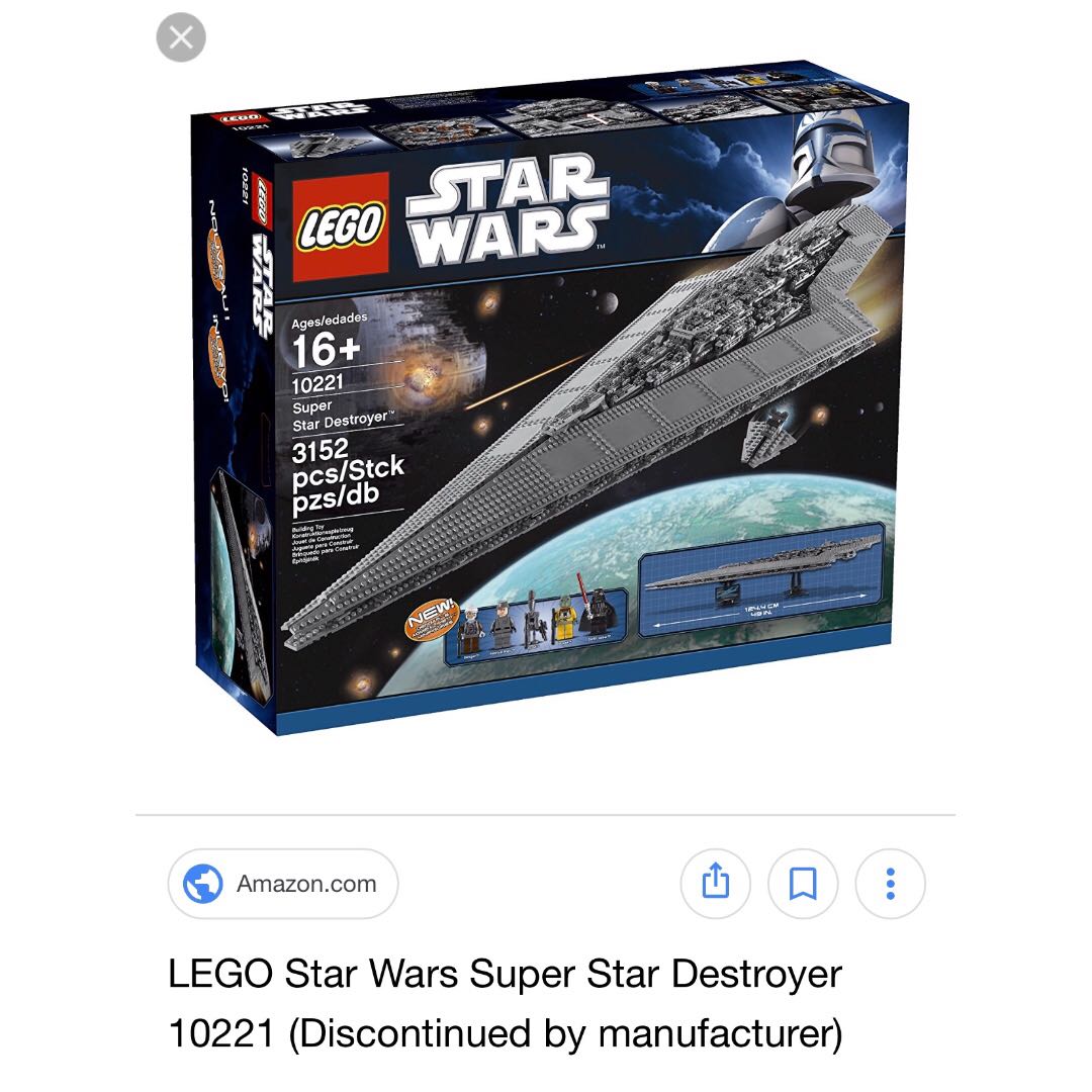 Lego 10221 Super Star Destroyer, Hobbies & Toys, Toys & Games on Carousell