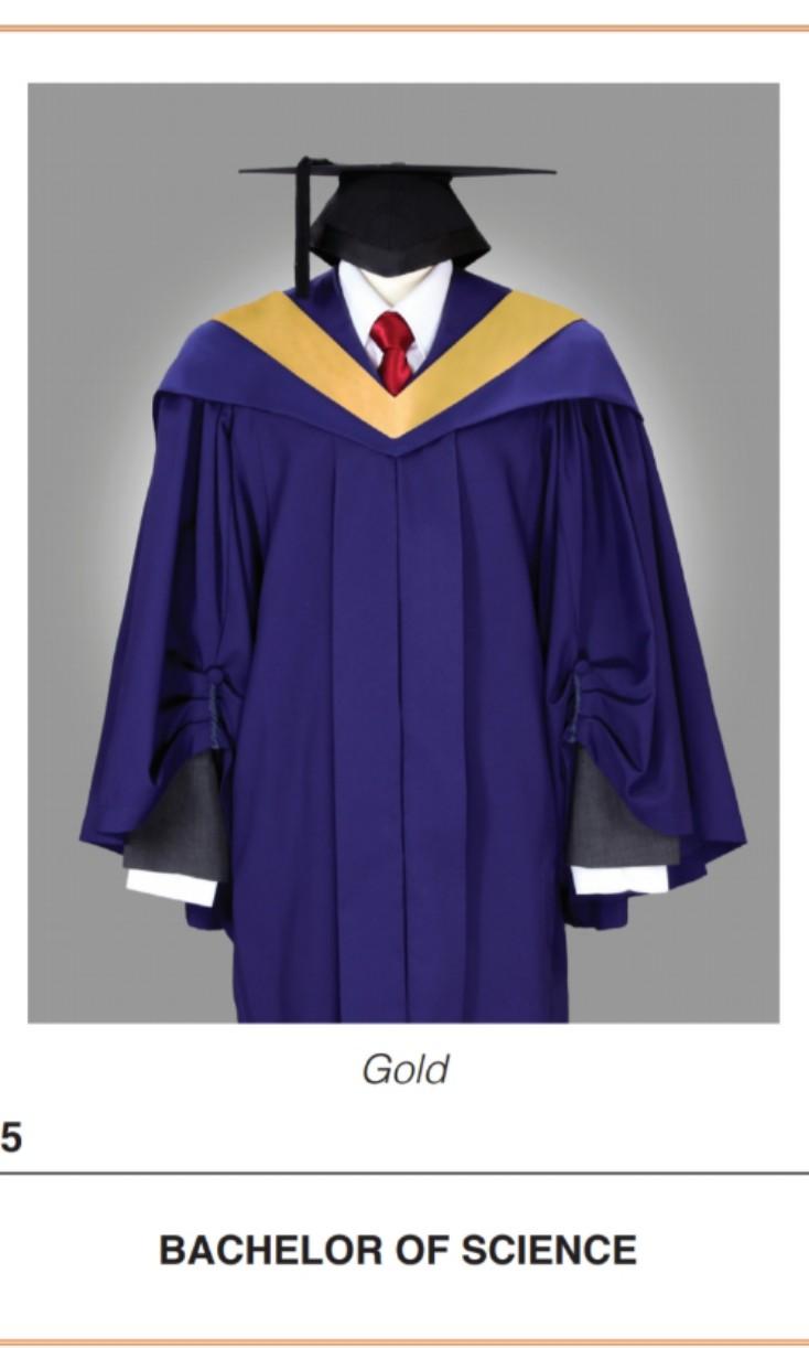 NUS Graduation Gown (Bachelor of Science), Men's Fashion, Tops & Sets ...