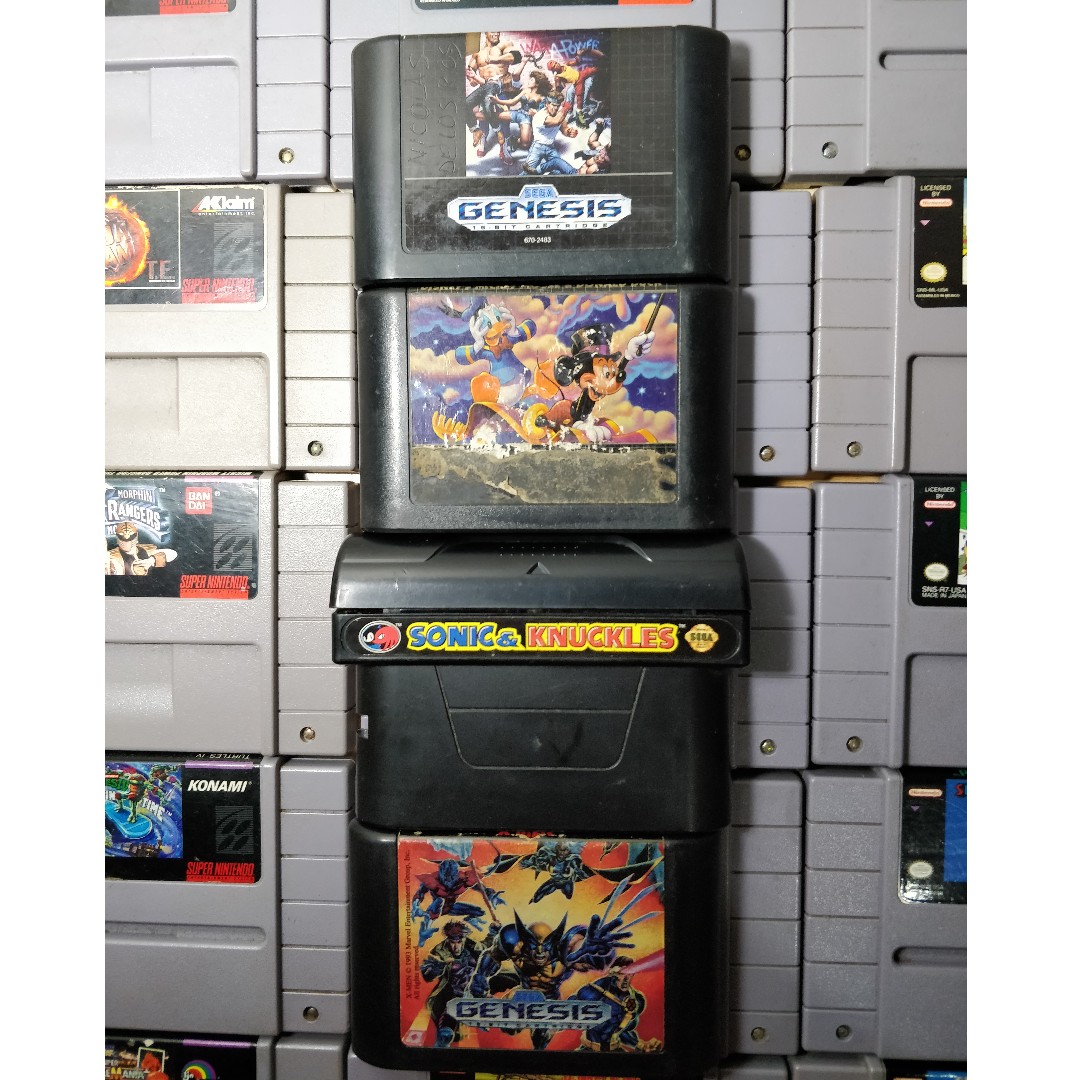 Sega Genesis carts, Video Gaming, Video Games, Nintendo on Carousell
