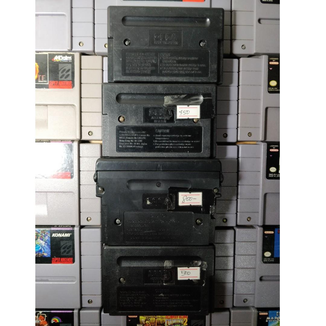 Sega Genesis carts, Video Gaming, Video Games, Nintendo on Carousell