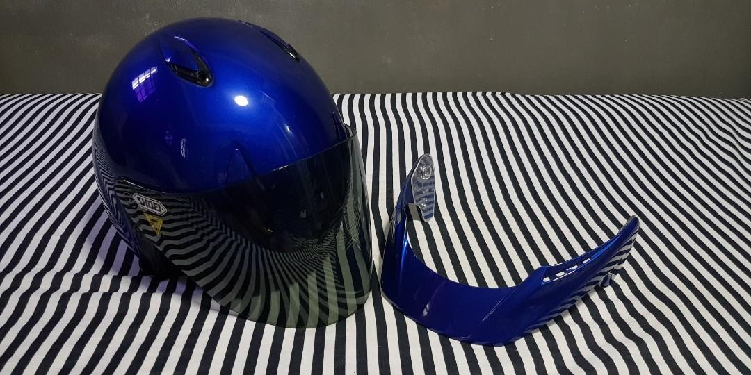 Shoei J Stream Royal Blue, Motorcycles, Motorcycle Accessories on Carousell