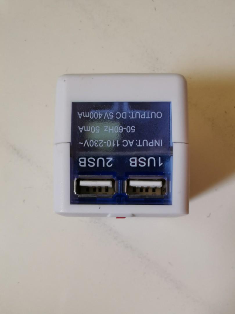 Taiyo TH-252 Universal adapter with 2 USB ports, Computers & Tech ...