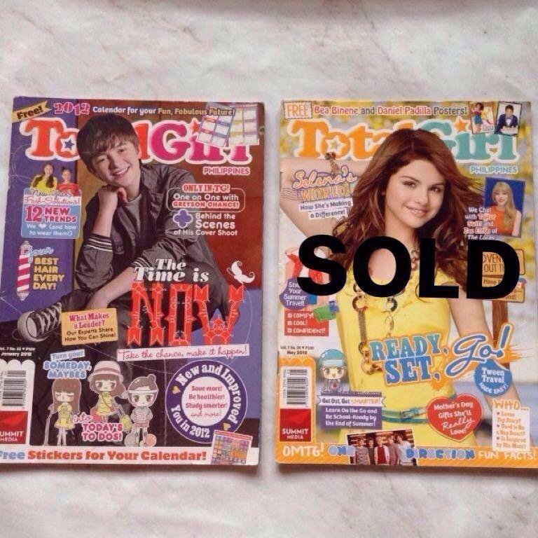 Total Girl Magazines (w/ posters), Hobbies & Toys, Books & Magazines ...