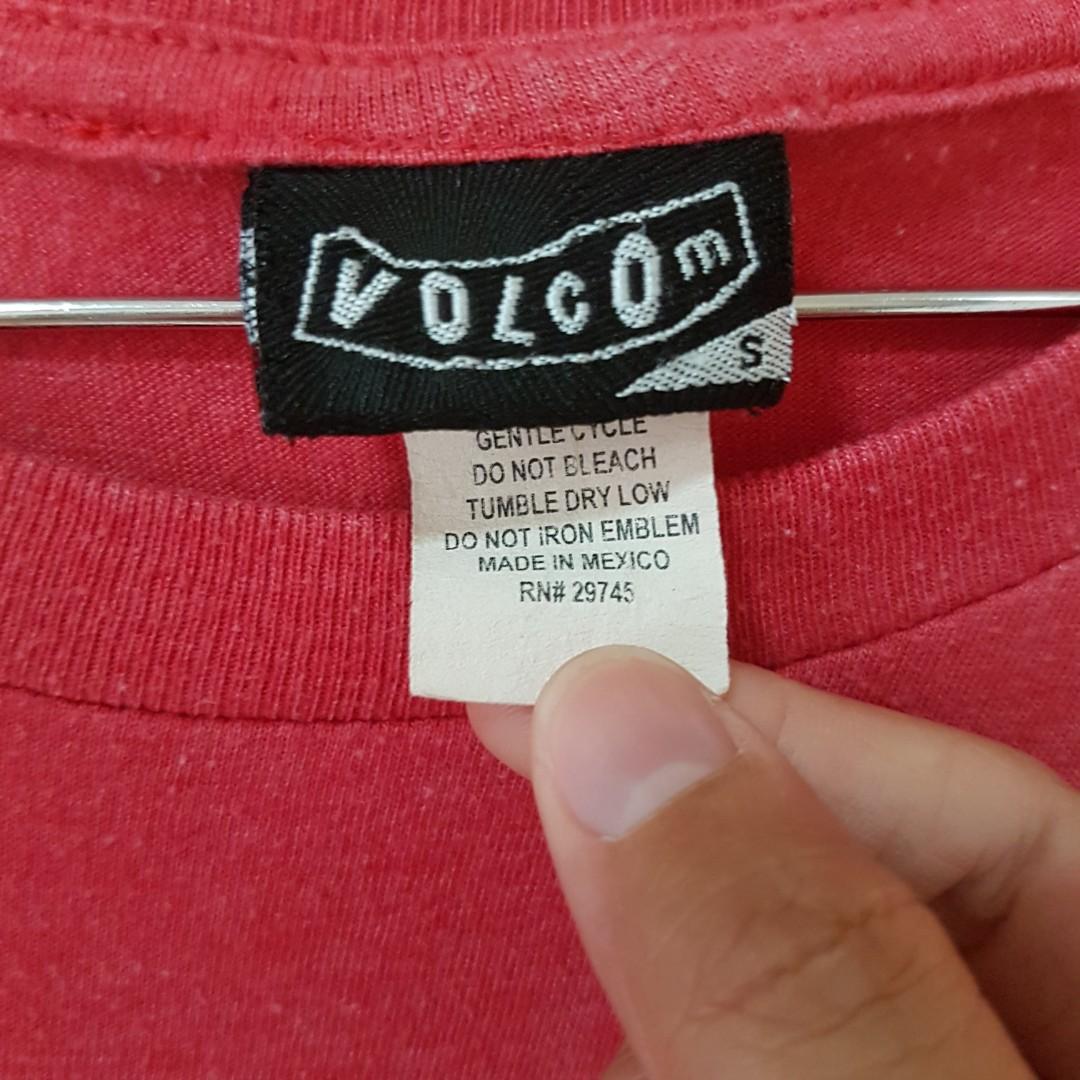 Red Volcom Stone Vintage Shirt, Men's Fashion, Tops & Sets, Tshirts ...