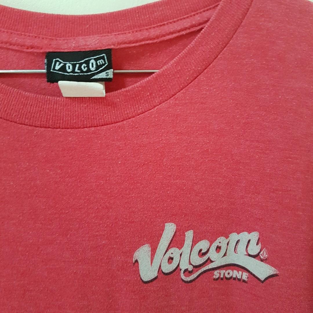 Red Volcom Stone Vintage Shirt, Men's Fashion, Tops & Sets, Tshirts ...