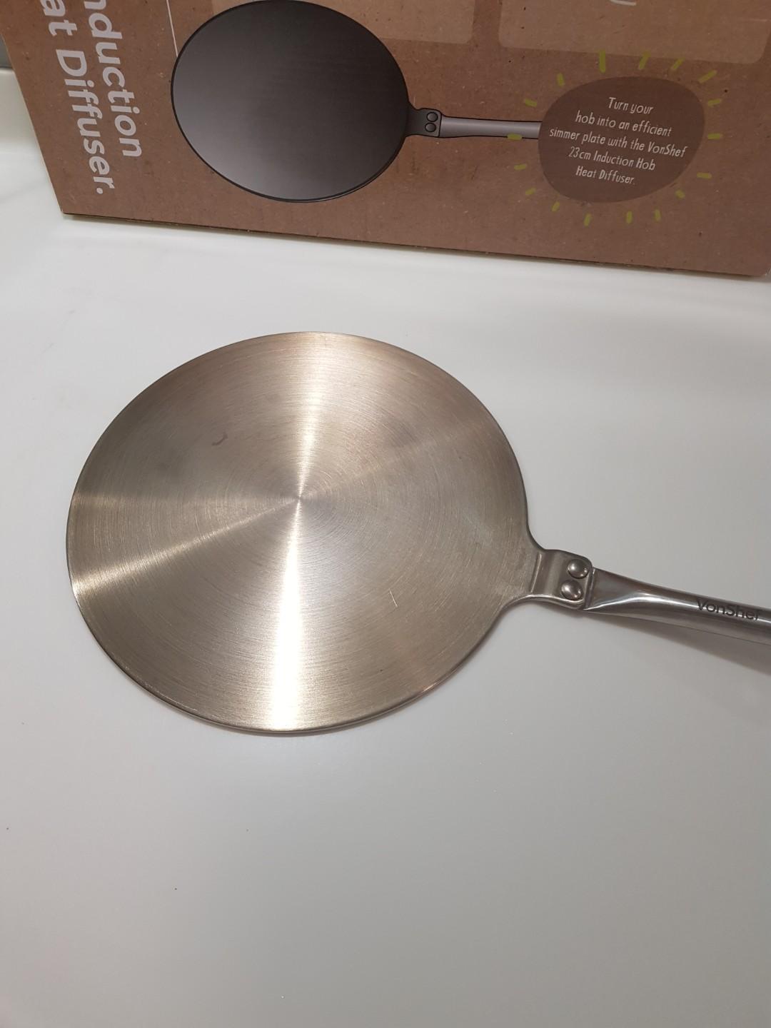 VonShef Universal Induction Hob Heat Diffuser Adapter for all pans to ...