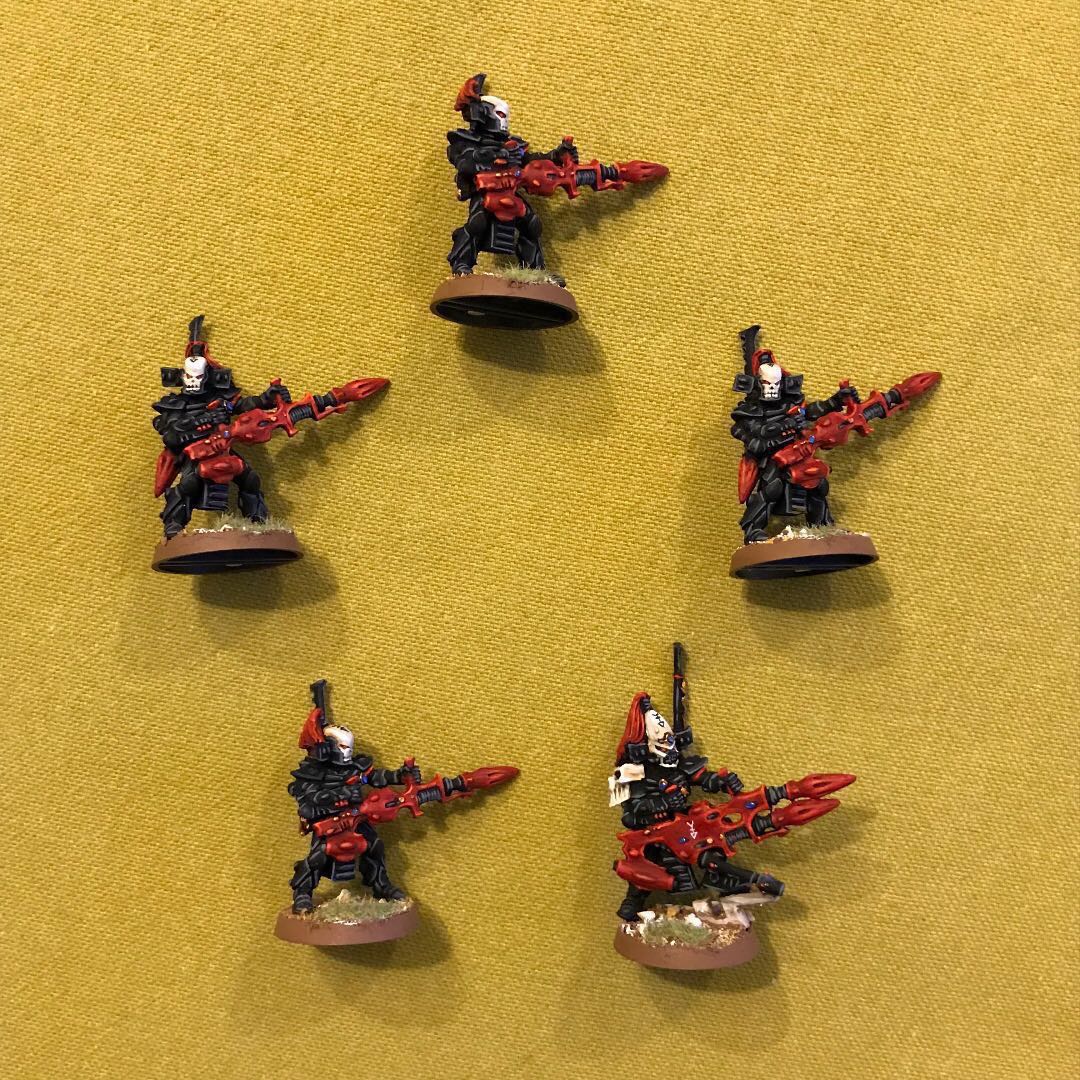 Warhammer 40K Eldar Dark Reapers Squad Painted Models, Hobbies & Toys ...