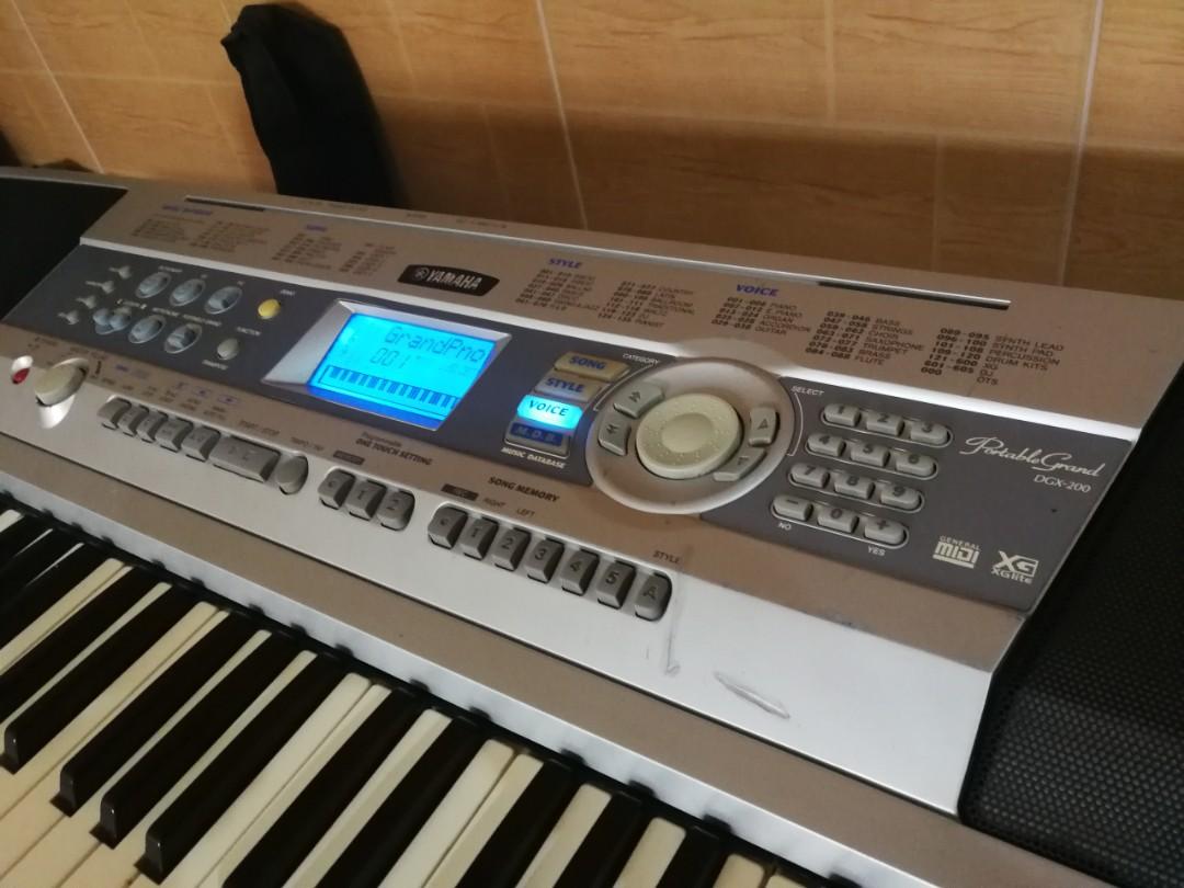 Yamaha DGX-200 76- Key Digital Piano, Hobbies & Toys, Music & Media ...