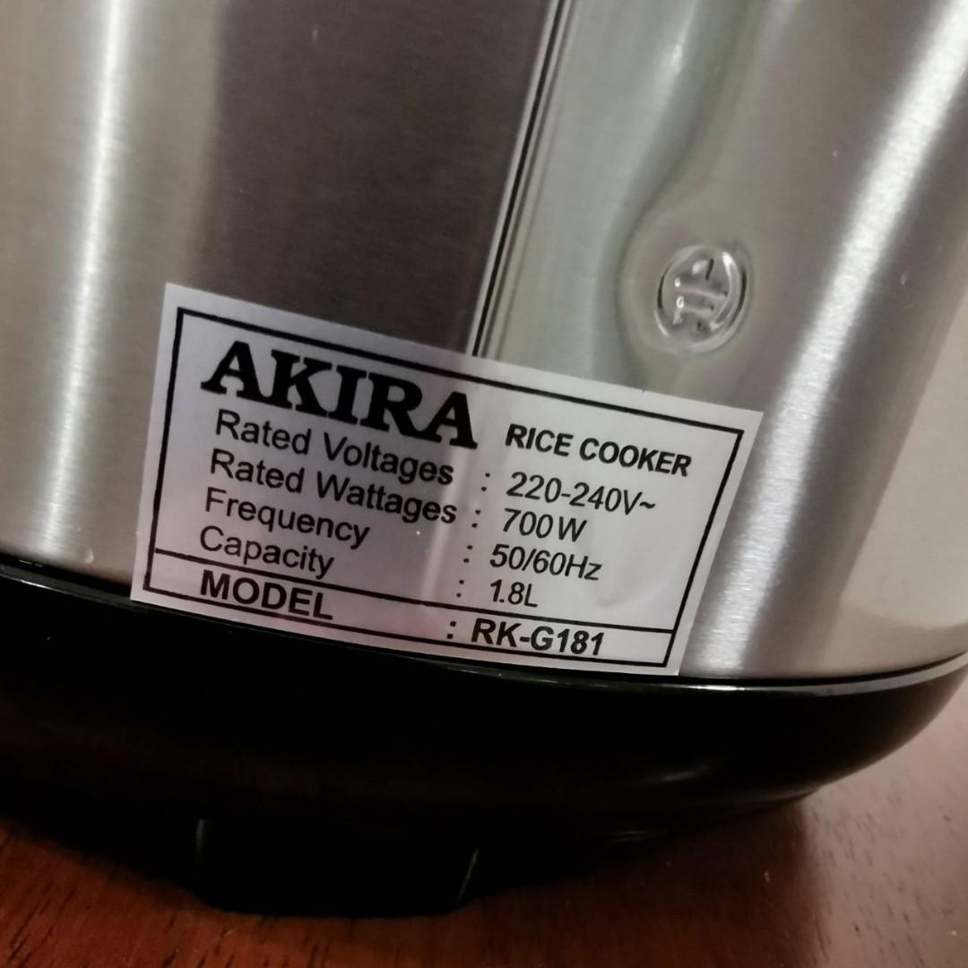 Akira - Rice Cooker, TV & Home Appliances, Kitchen Appliances, Cookers ...