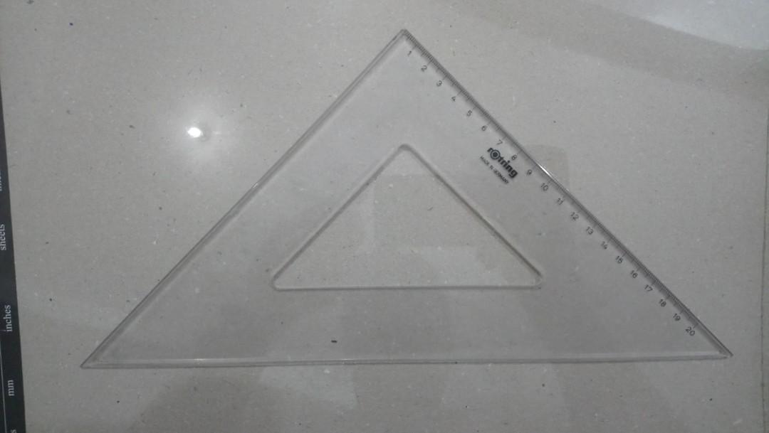 Architecture T square and rulers colored markers sketch pads, Hobbies ...