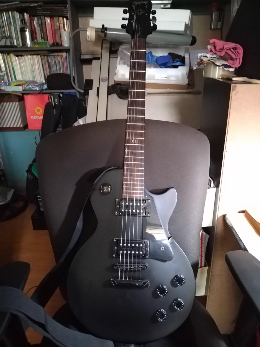 Epiphone Goth Les Paul Electric Guitar, Hobbies & Toys, Music & Media ...