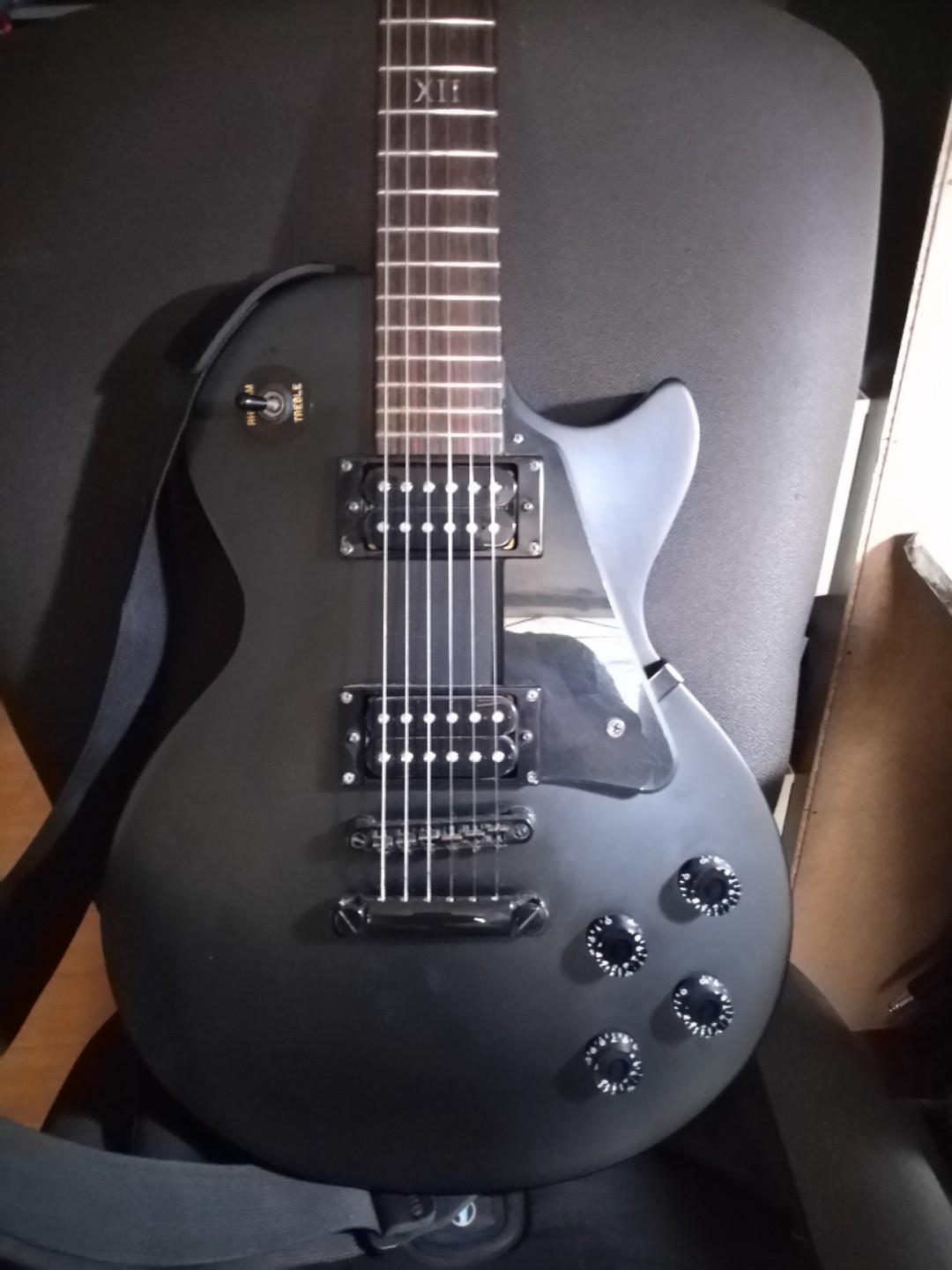 Epiphone Goth Les Paul Electric Guitar, Hobbies & Toys, Music & Media ...