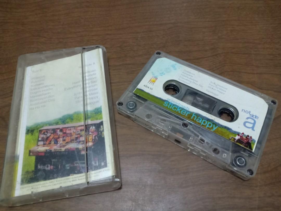 Eraserheads - Sticker Happy Cassette tape, Hobbies & Toys, Music ...