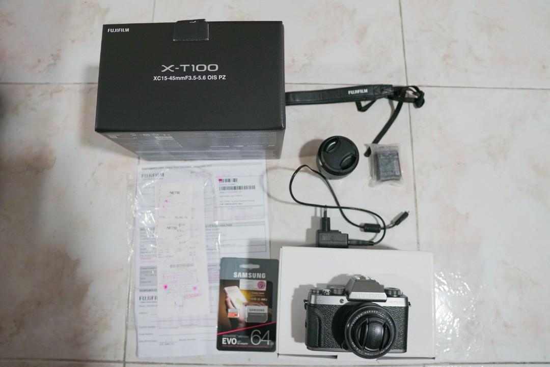 Fujifilm XT100 with kit lens 14-45mm, Photography, Cameras on Carousell