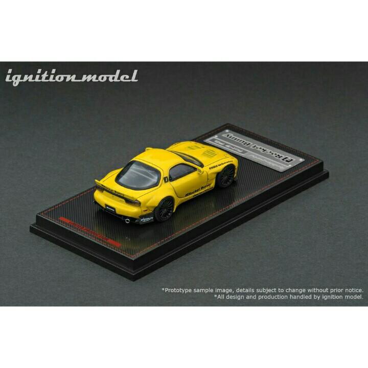 Ignition Model 1/64 Rocket Bunny RX-7 (FD3S) Yellow, Hobbies & Toys ...