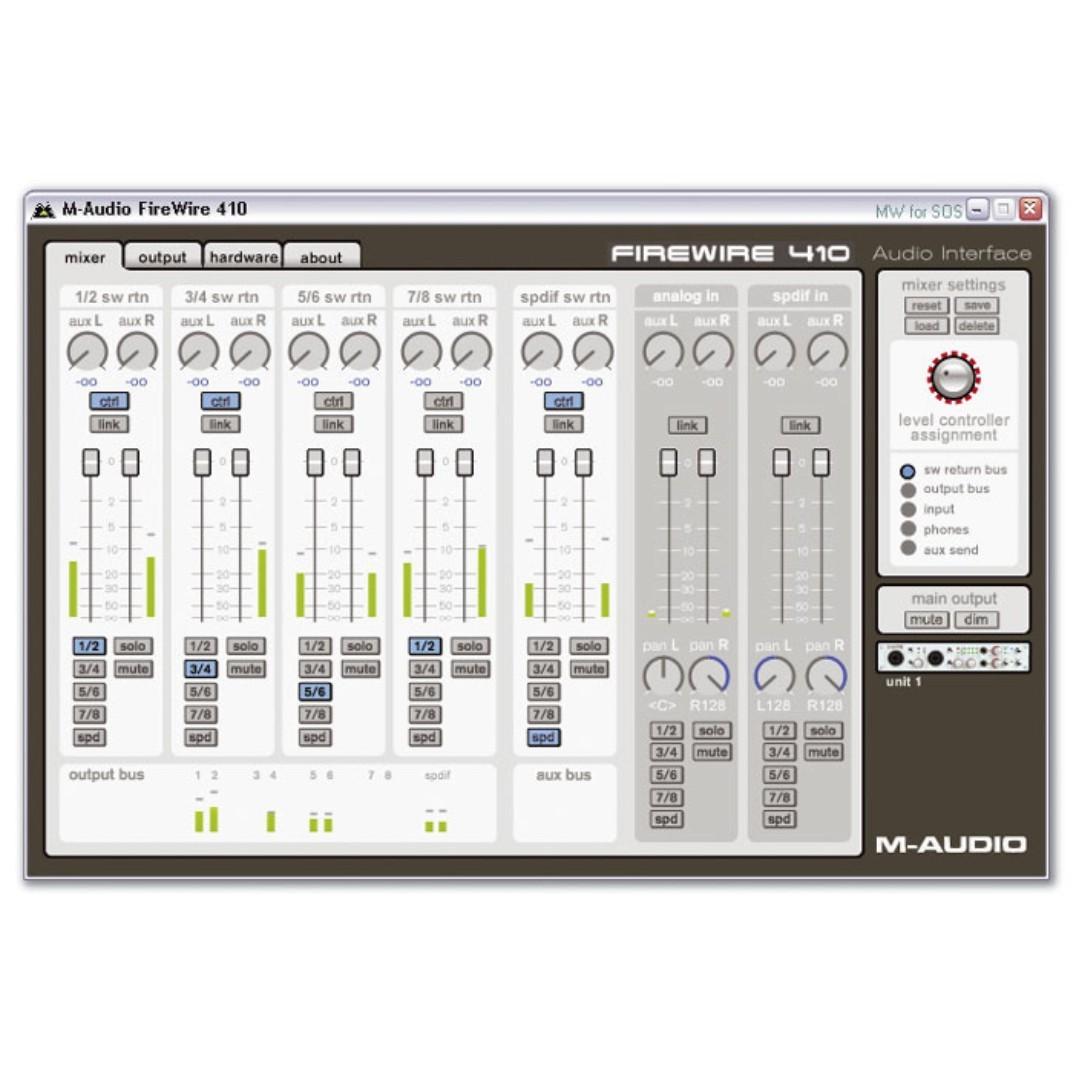 Mobile Recording Interface - M-Audio FireWire 410, Hobbies & Toys ...