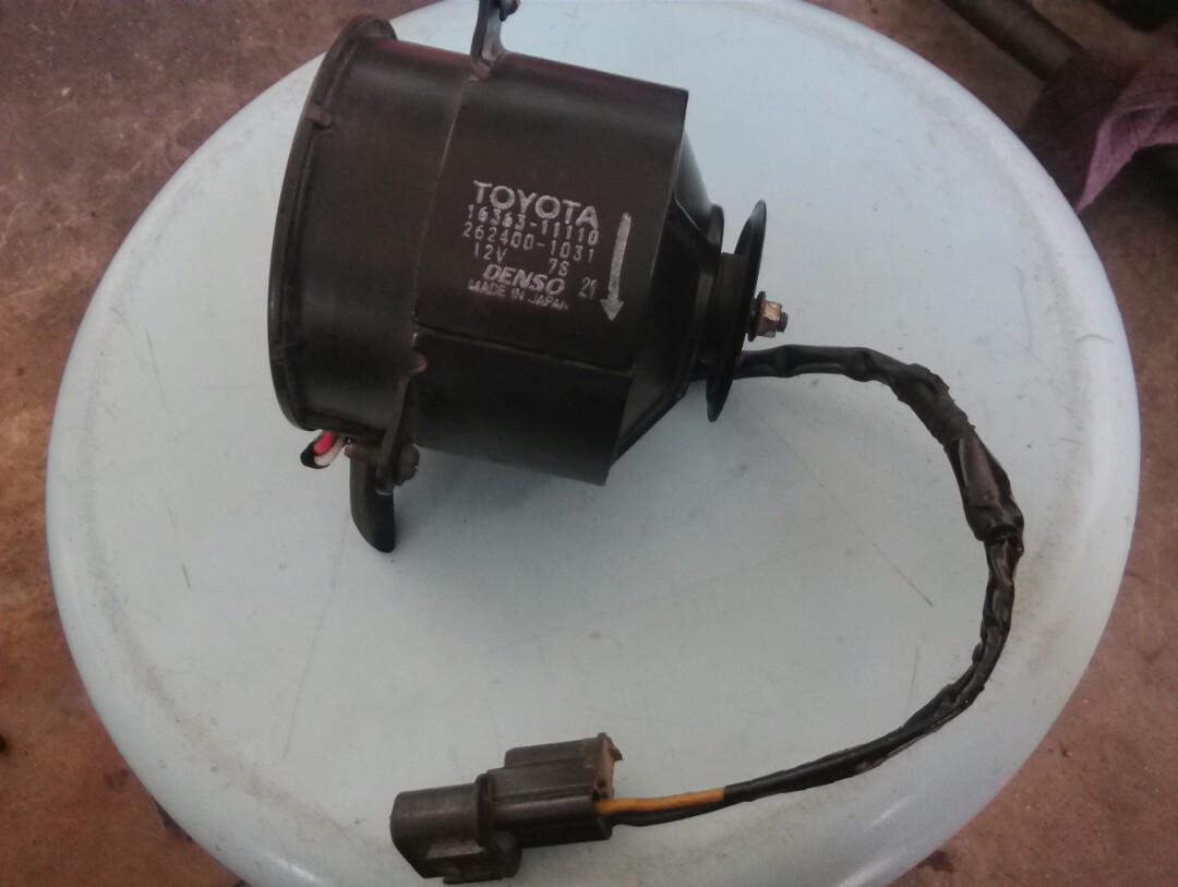 TOYOTA DENSO Original Radiator Fan Motor 12V, Auto Accessories on Carousell