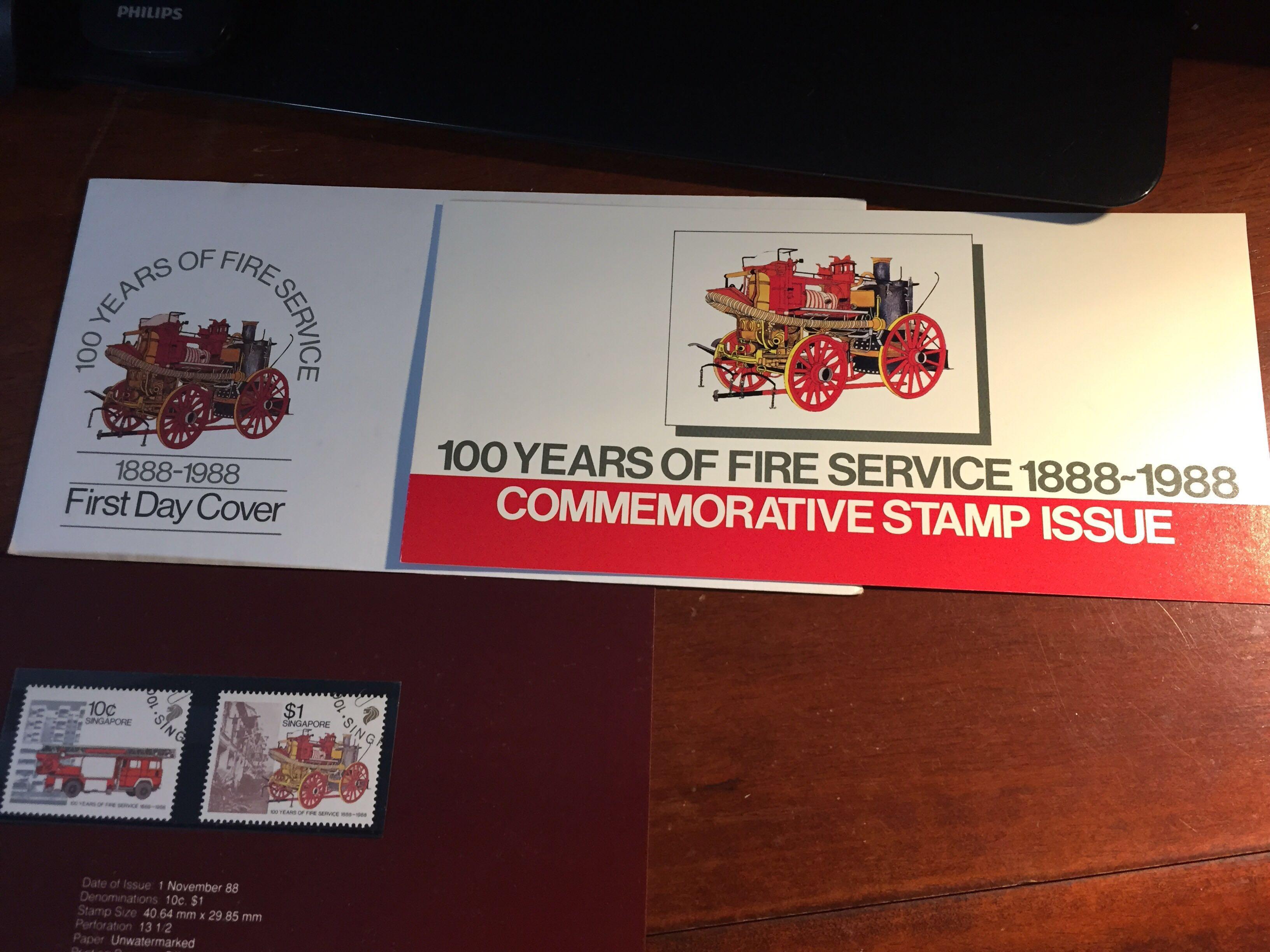 100 years of Singapore Fire Service Stamps, Hobbies & Toys, Memorabilia ...