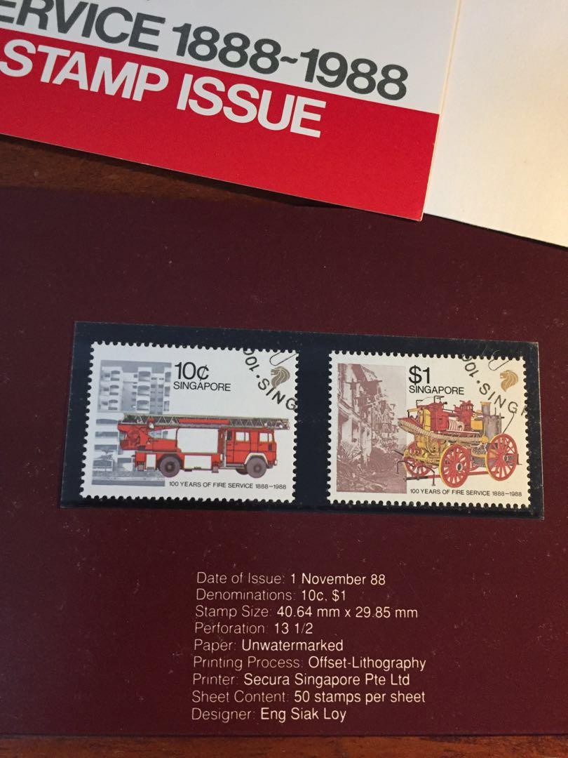 100 years of Singapore Fire Service Stamps, Hobbies & Toys, Memorabilia ...