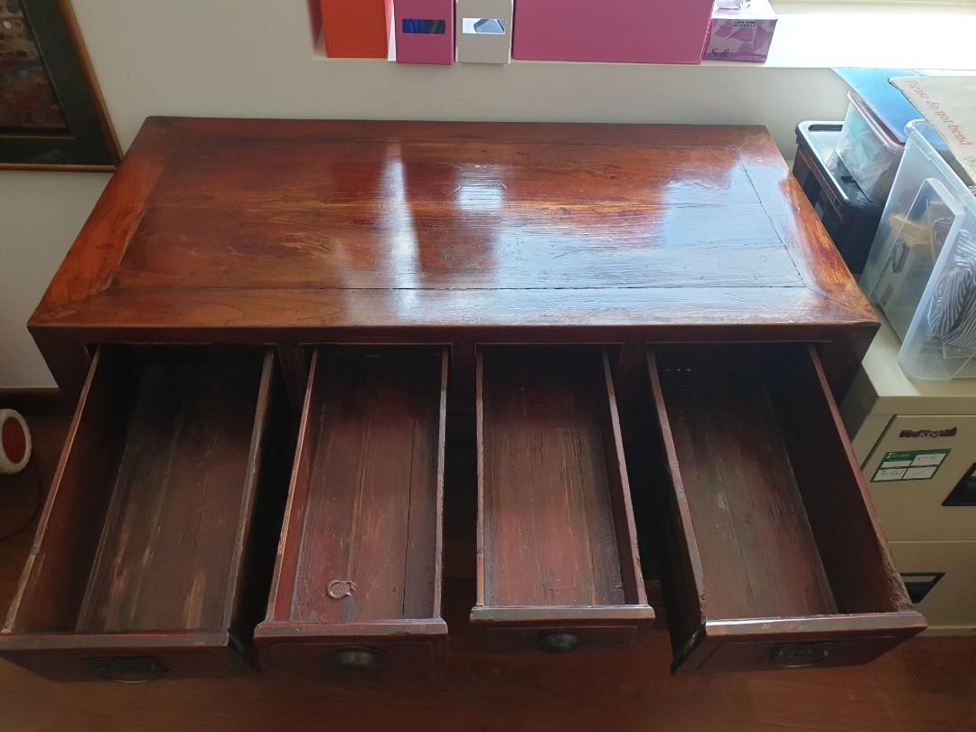 Antique Chinese Study Table, Furniture & Home Living, Furniture, Tables ...