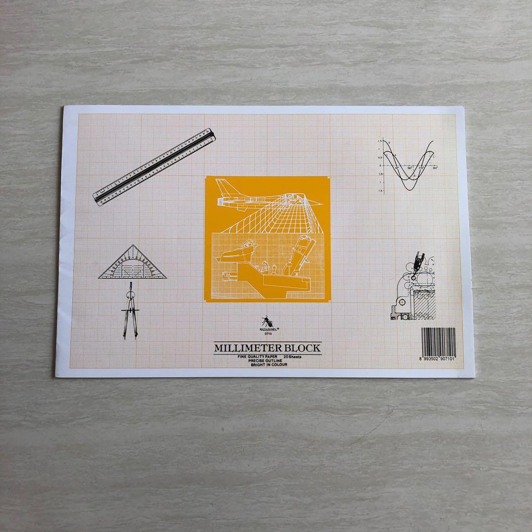 Buku Milimeter Millimeter Block, Buku & Alat Tulis, Buku di Carousell