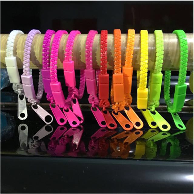 Candy Zipper Bracelets, Women's Fashion, Jewelry & Organisers ...