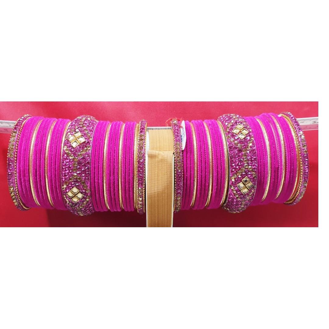 Exclusive Indian Bangle\Bangles Velvet Set 280-26, Women's Fashion ...