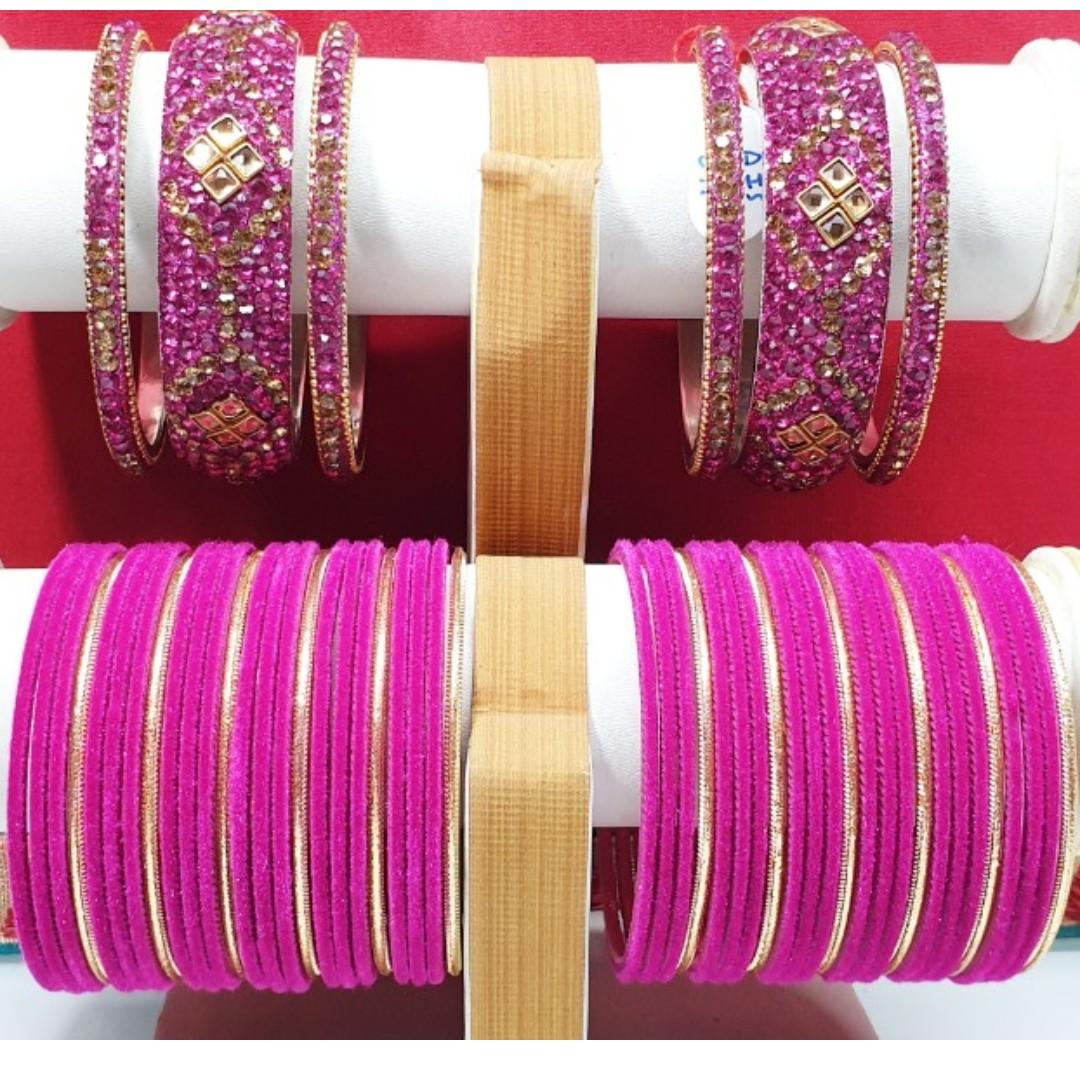 Exclusive Indian Bangle\Bangles Velvet Set 280-26, Women's Fashion ...