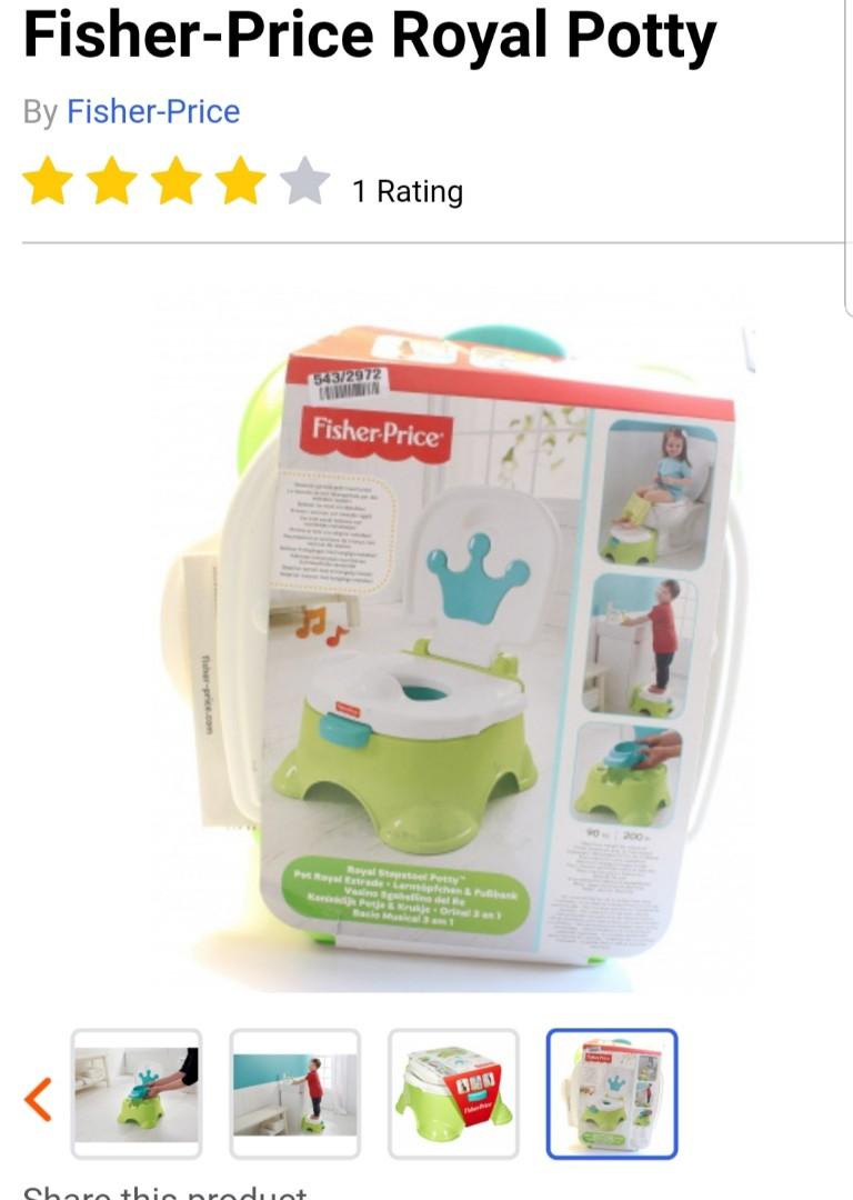 Fisher Price Royal Potty & Stool, Babies & Kids, Infant Playtime on ...