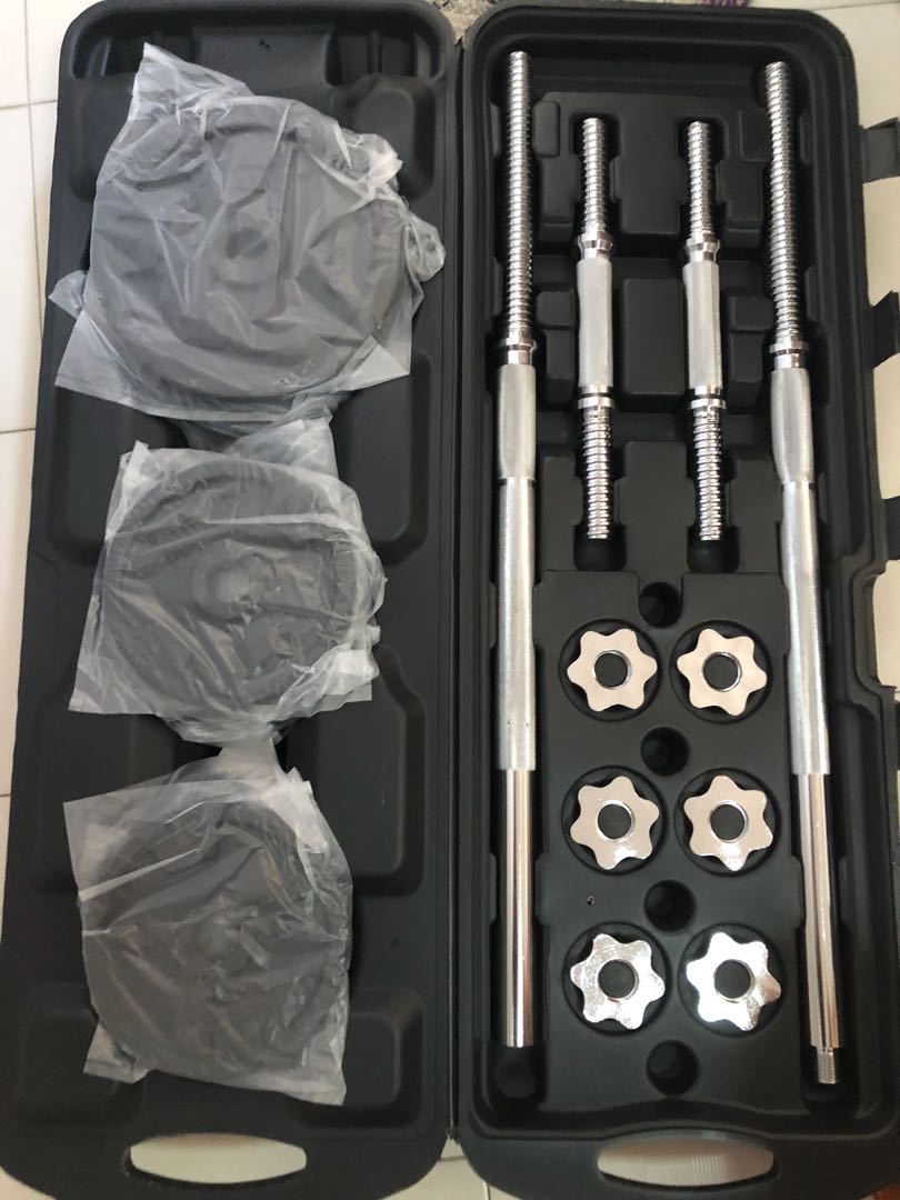 Mini gym with weights, Sports Equipment, Exercise & Fitness, Weights ...