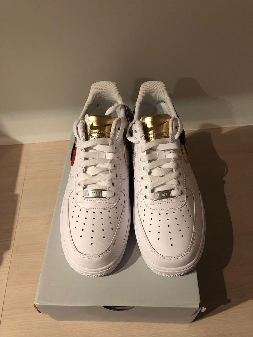 NIKE AIR FORCE 1 LOW JOHN GEIGER MISPLACED CHECKS, Men's Fashion ...