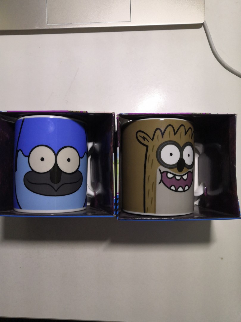 Regular Show Mugs Mordecai & Rigby, Hobbies & Toys, Stationery & Craft ...