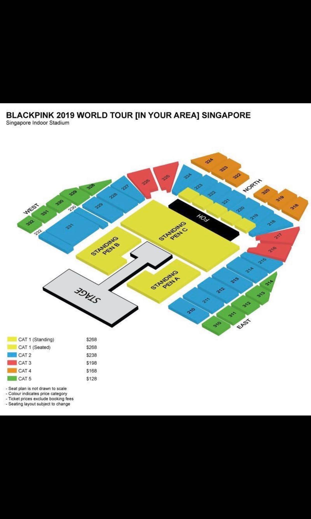Blackpink concert Tickets CAT 1 PEN A, Tickets & Vouchers, Event ...