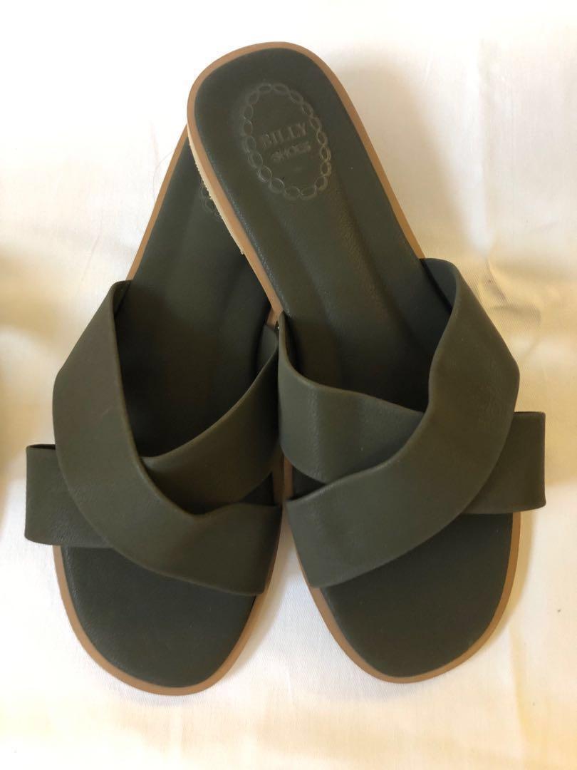 BNIB Cross Sliders (4 colours), Women's Fashion, Footwear, Flipflops ...