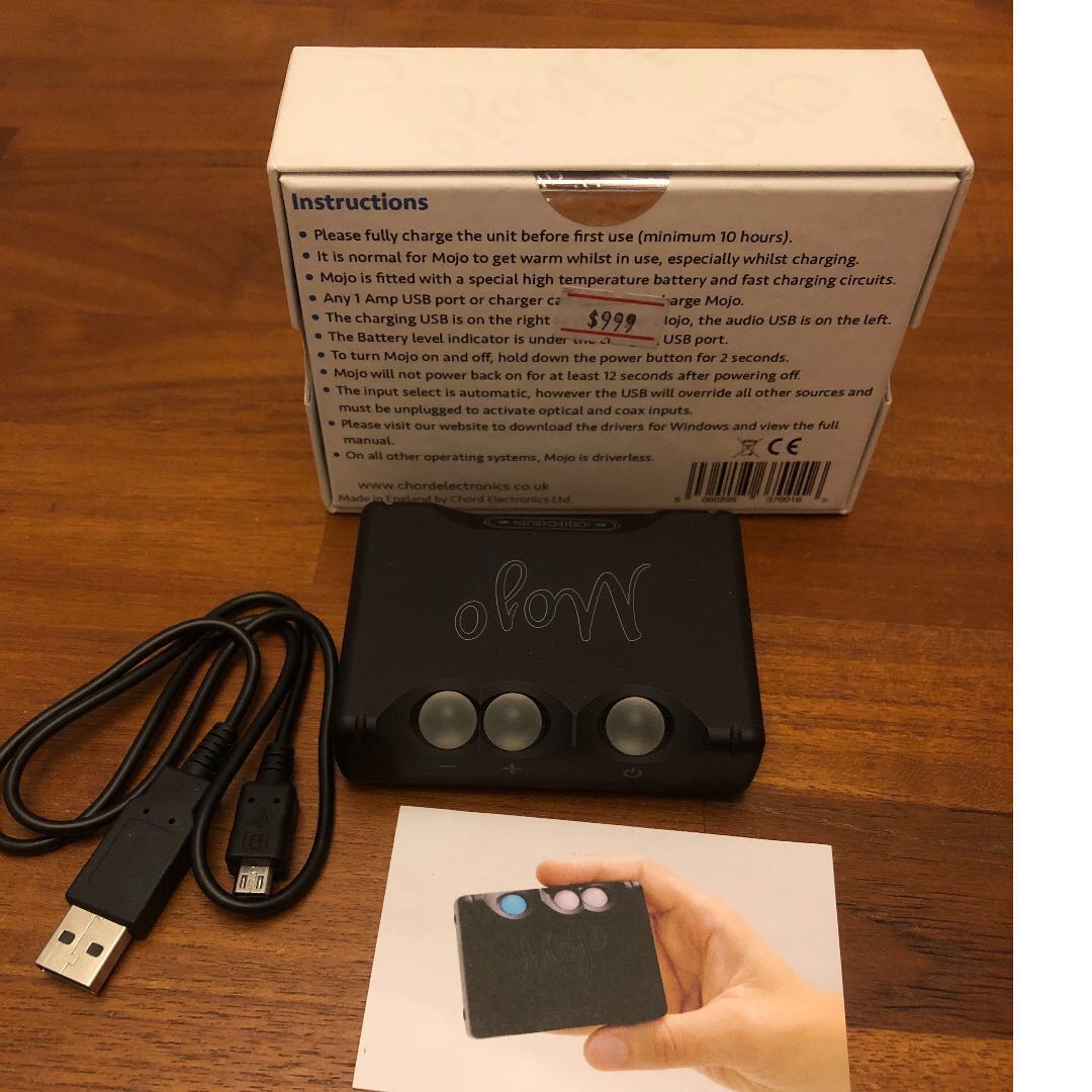 Chord Mojo Portable Amplifier and USB DAC, Electronics, Audio on Carousell