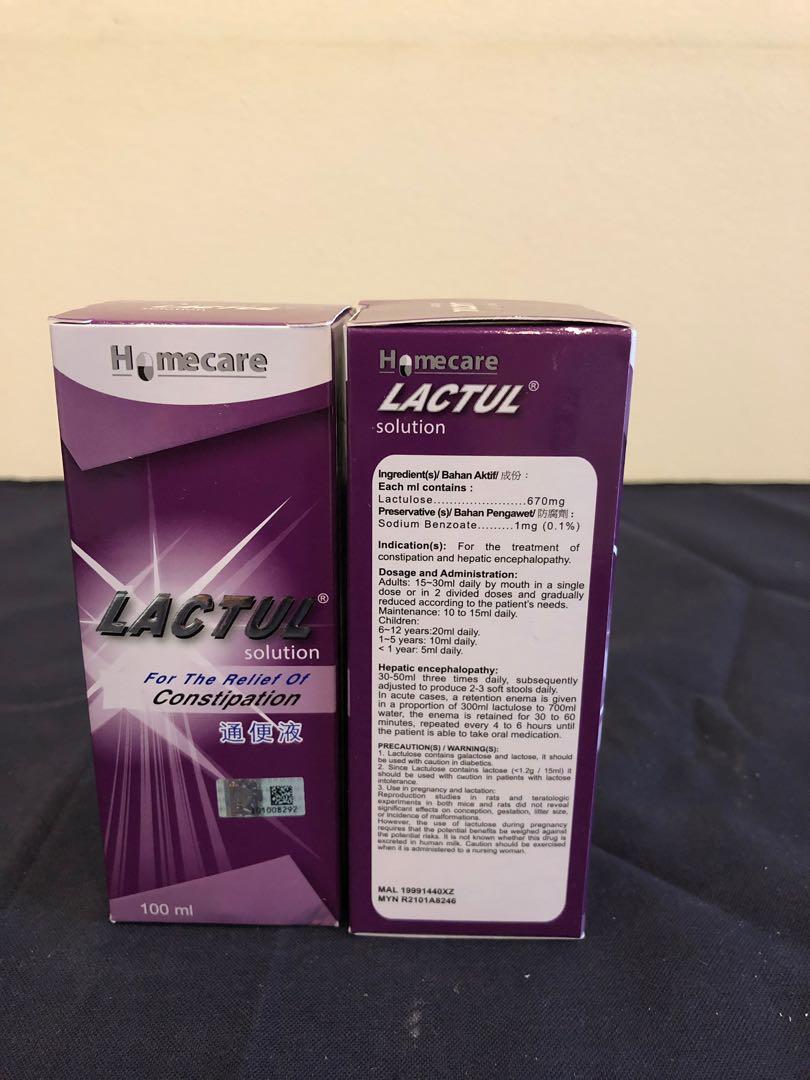 Lactul solution (relief of constipation), Health & Nutrition, Medical ...