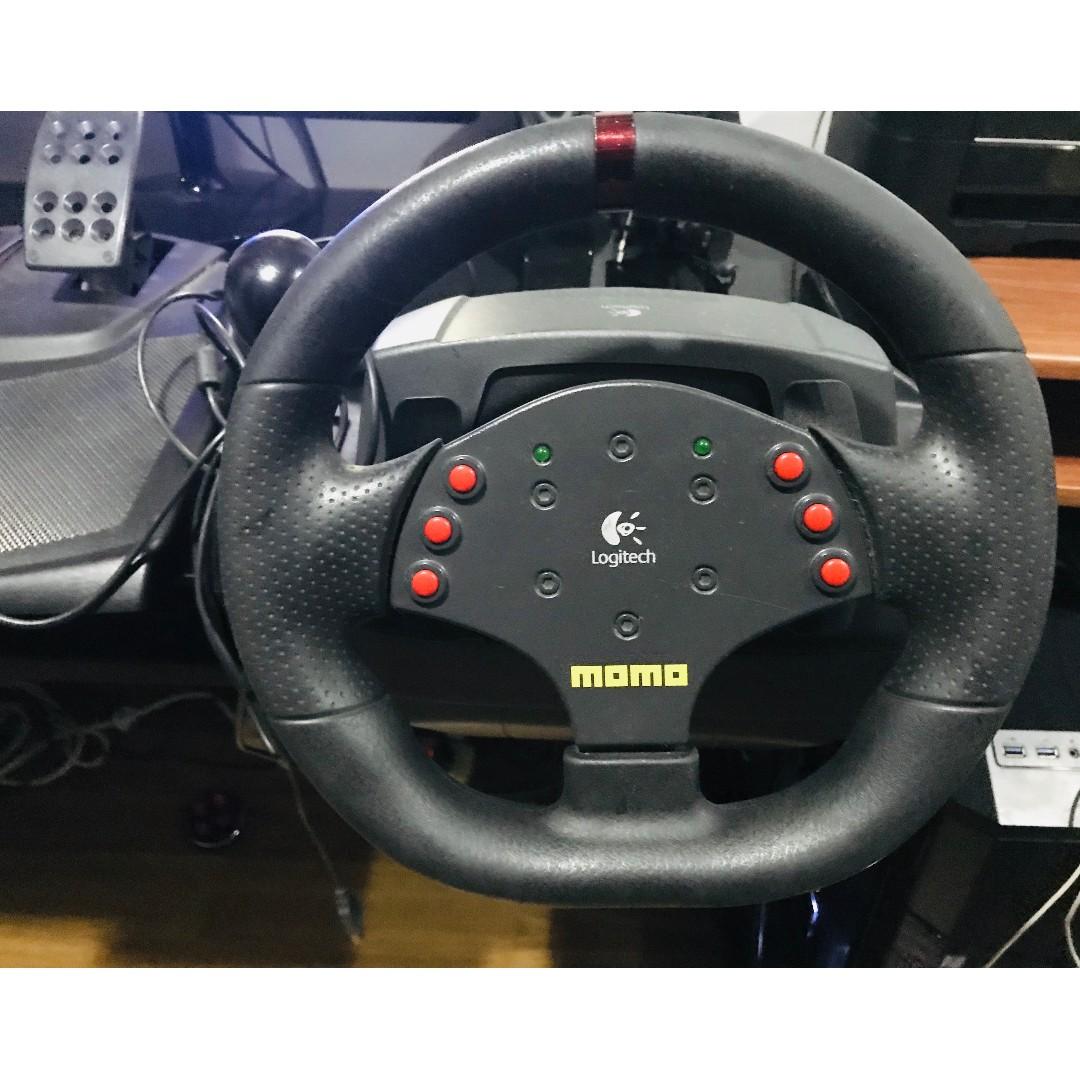 LOGITECH MOMO Racing Wheel Force Feedback, Video Gaming, Gaming ...