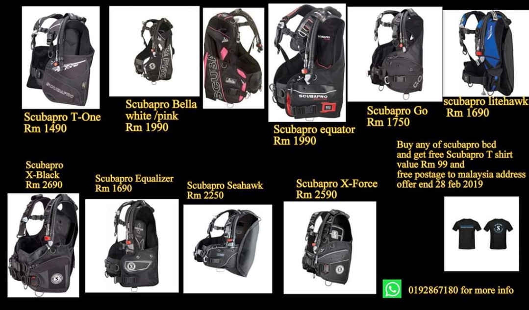 Scubapro bcd multiple model, Sports Equipment, Sports & Games, Water ...