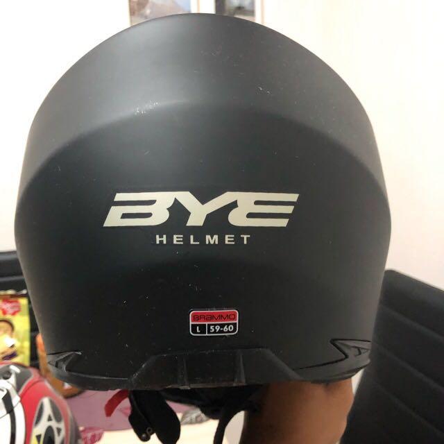 (SOLD) BYE Dual sport helmet matte black, Motorcycles, Motorcycle ...
