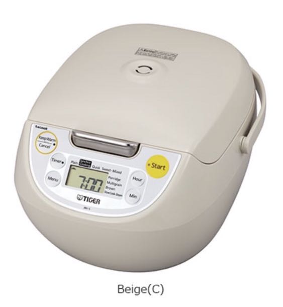 Tiger Tacook 1.8LT Rice Cooker (JBV-S18S), Beige, TV & Home Appliances ...