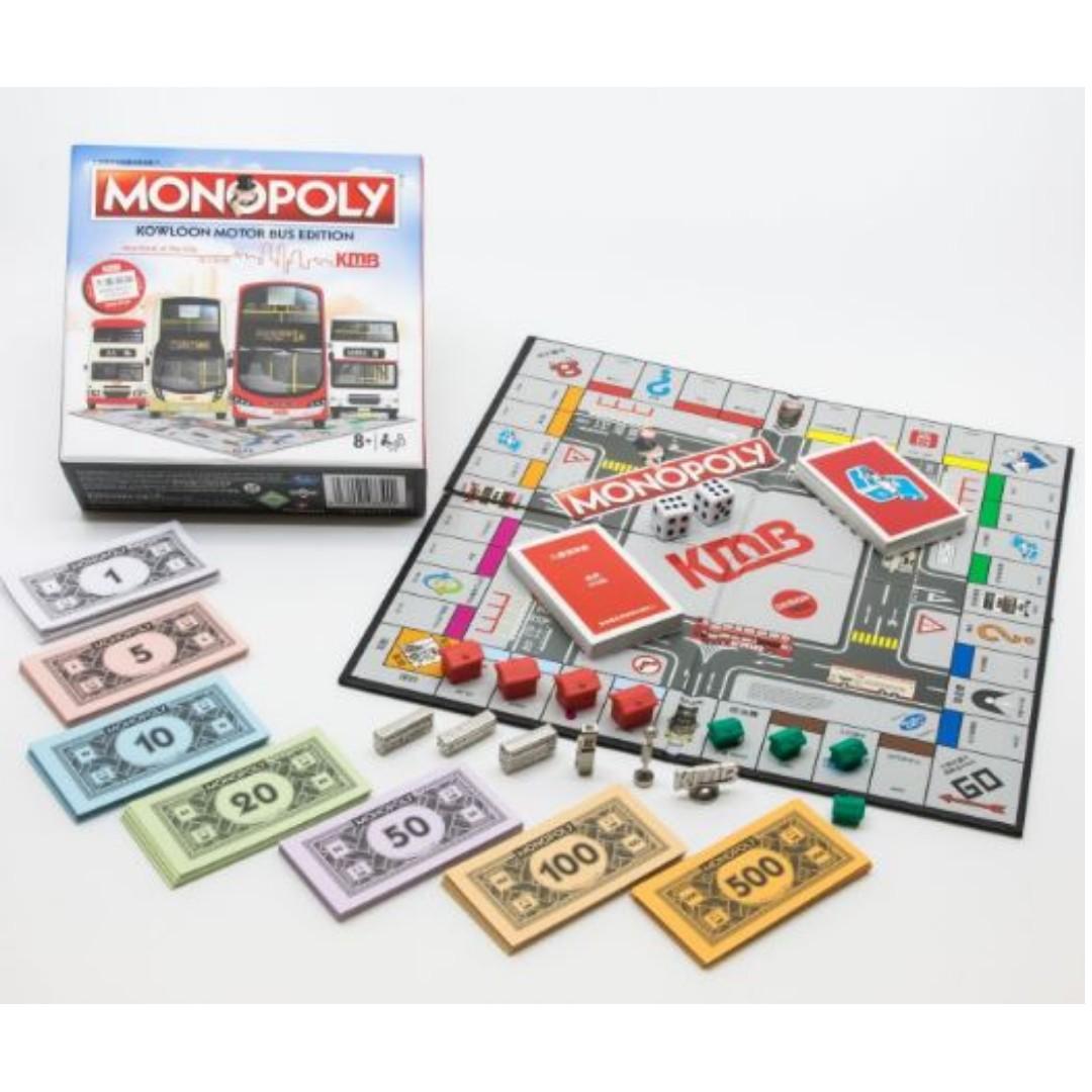 限量版 九巴大富翁 Kowloon Motor Bus Edition KMB MONOPOLY, 興趣及遊戲, 玩具 & 遊戲類 - Carousell