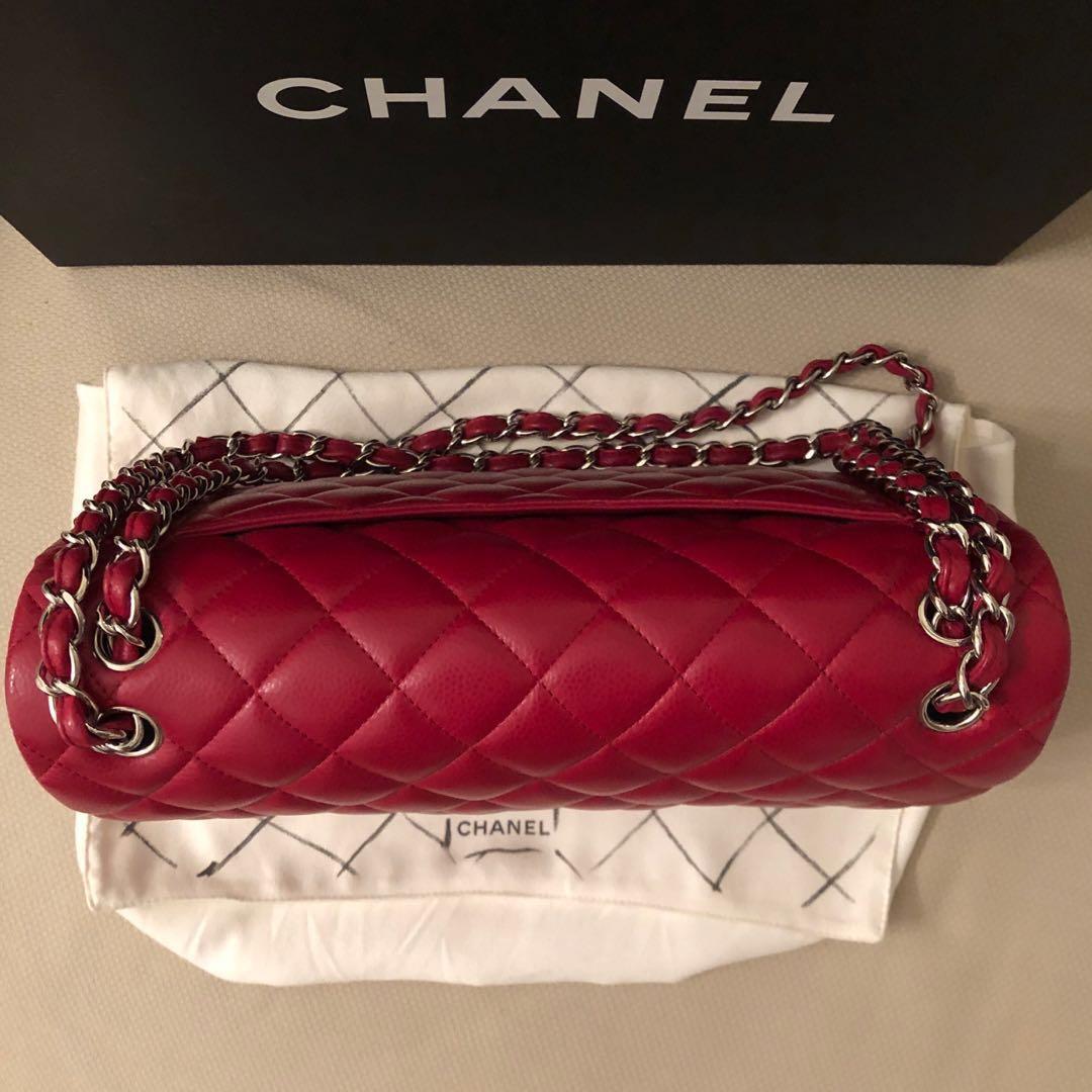 Chanel 12A Red Caviar Jumbo SHW, Luxury, Bags & Wallets on Carousell