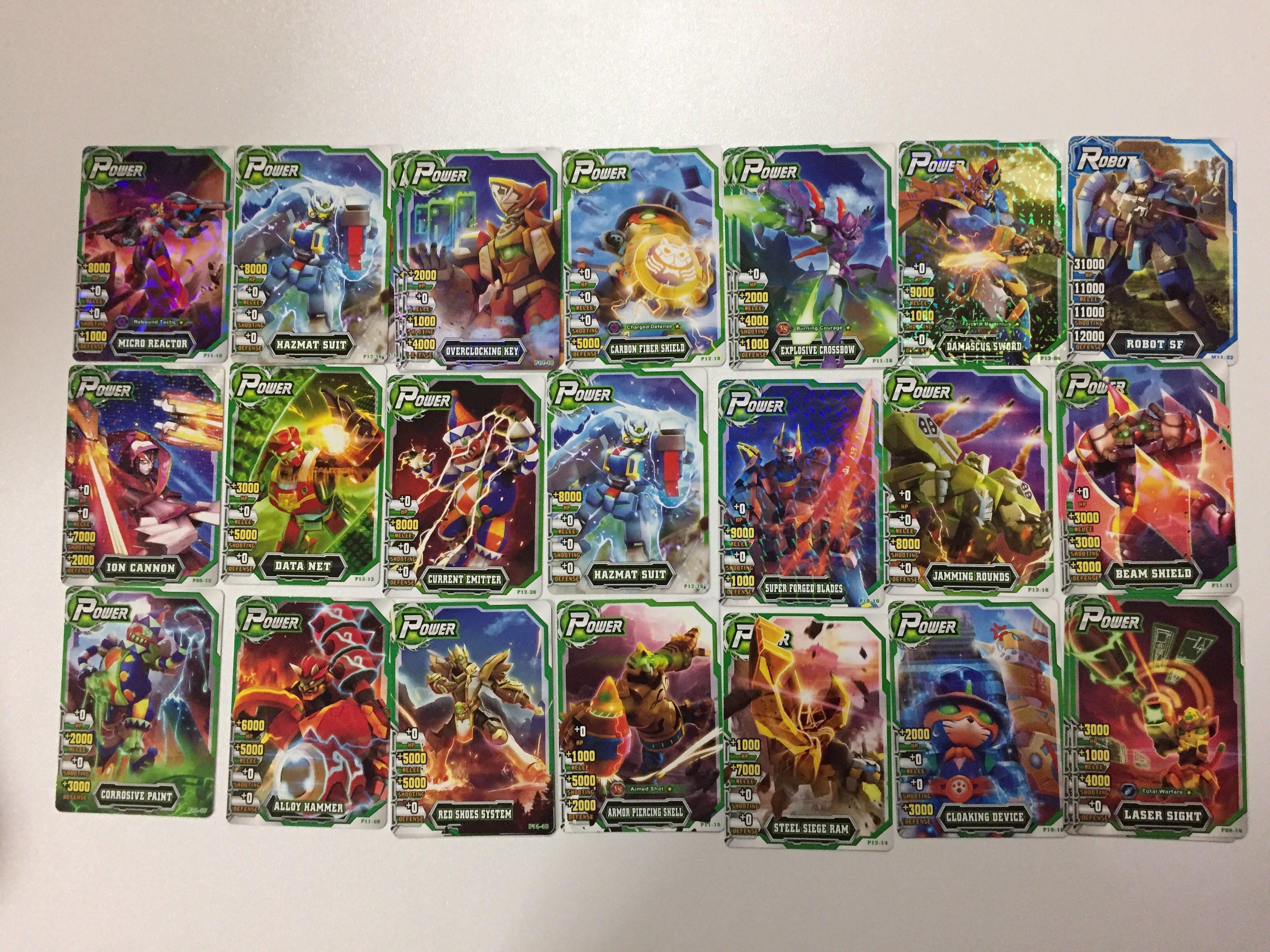 Hero of Robots arcade game cards, Hobbies & Toys, Toys & Games on Carousell