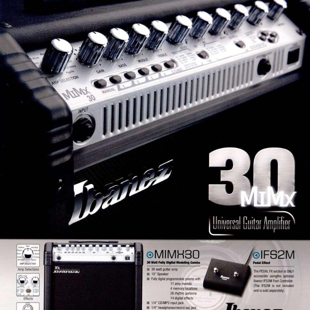 [Pristine Condition] Ibanez MIMX 30 Modeling Guitar Amp, Music & Media ...