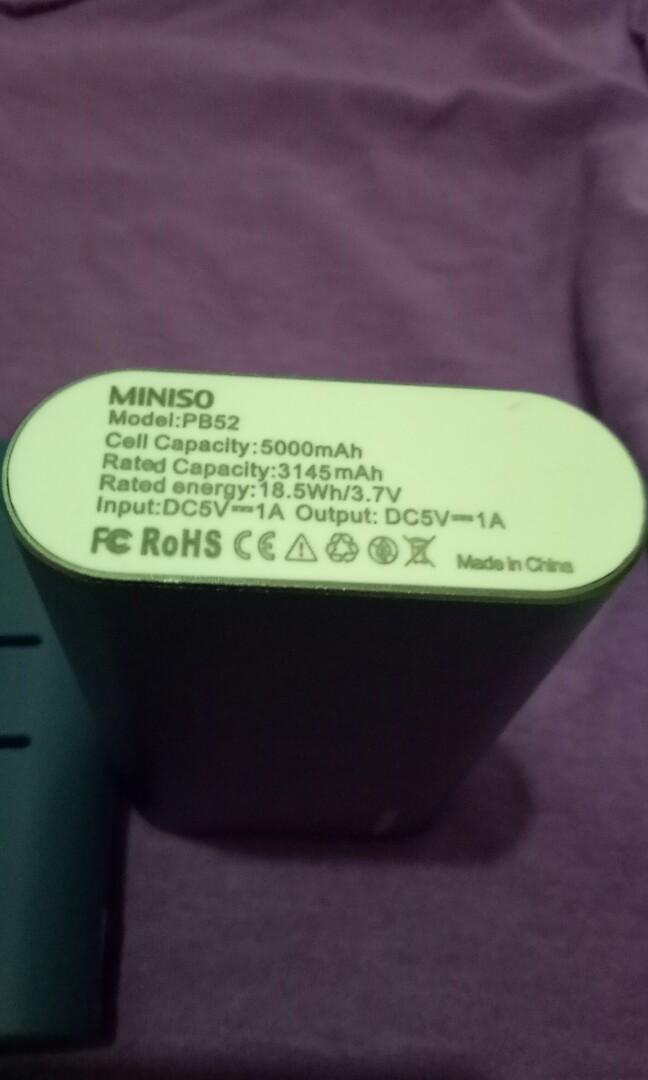 miniso power bank, Mobile Phones & Gadgets, Mobile & Gadget Accessories ...