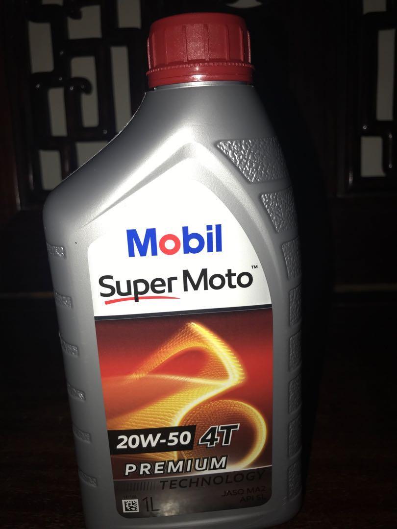 Mobil premium 4t engine oil 20w50, Motorcycles, Motorcycle Accessories ...