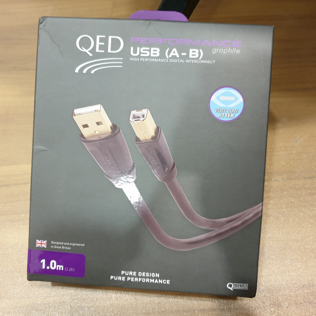 QED Performance USB A-B Graphite 1m Length, Audio, Portable Audio ...
