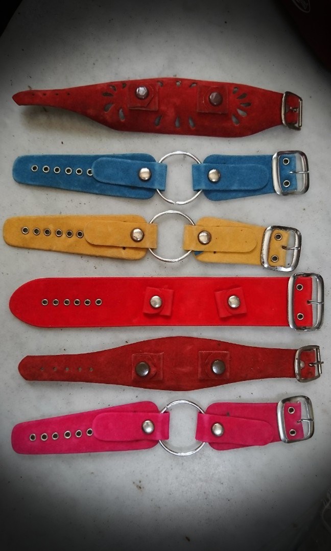 Retro felt / pvc watch straps nos $10ea, Women's Fashion, Watches ...