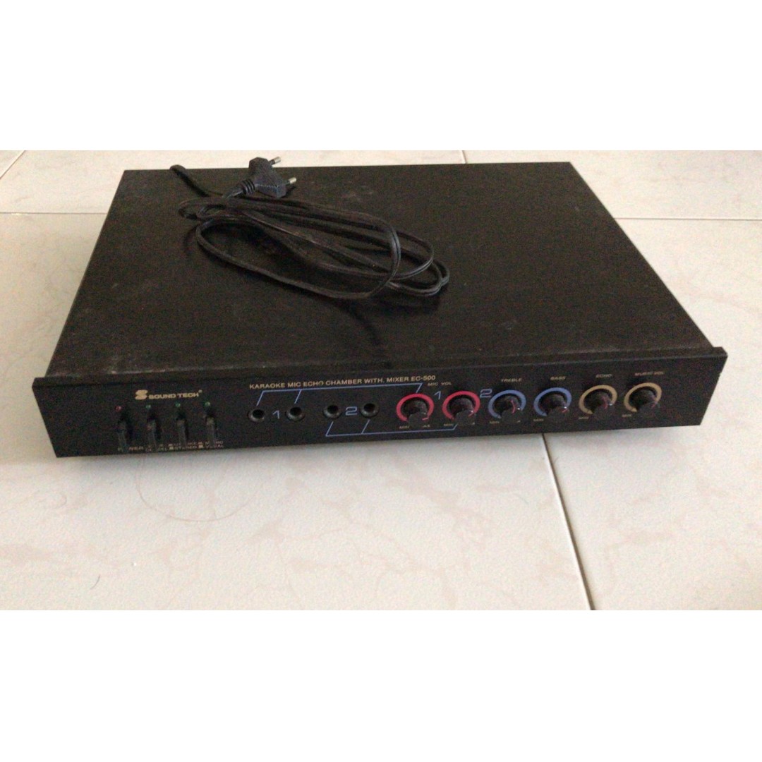 Sound Tech Karaoke Mic Echo Chamber Mixer EC-500, Audio, Soundbars ...