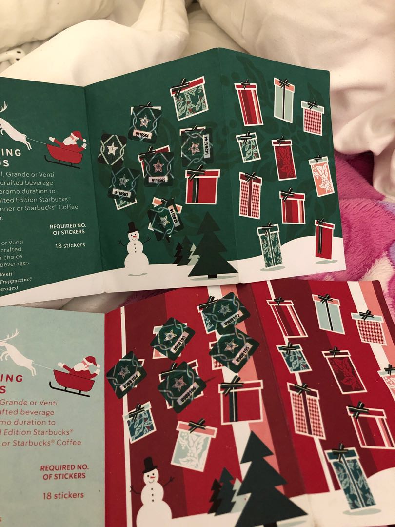 Starbucks sticker (5 for card#1 and 6 for card#2), Tickets & Vouchers ...